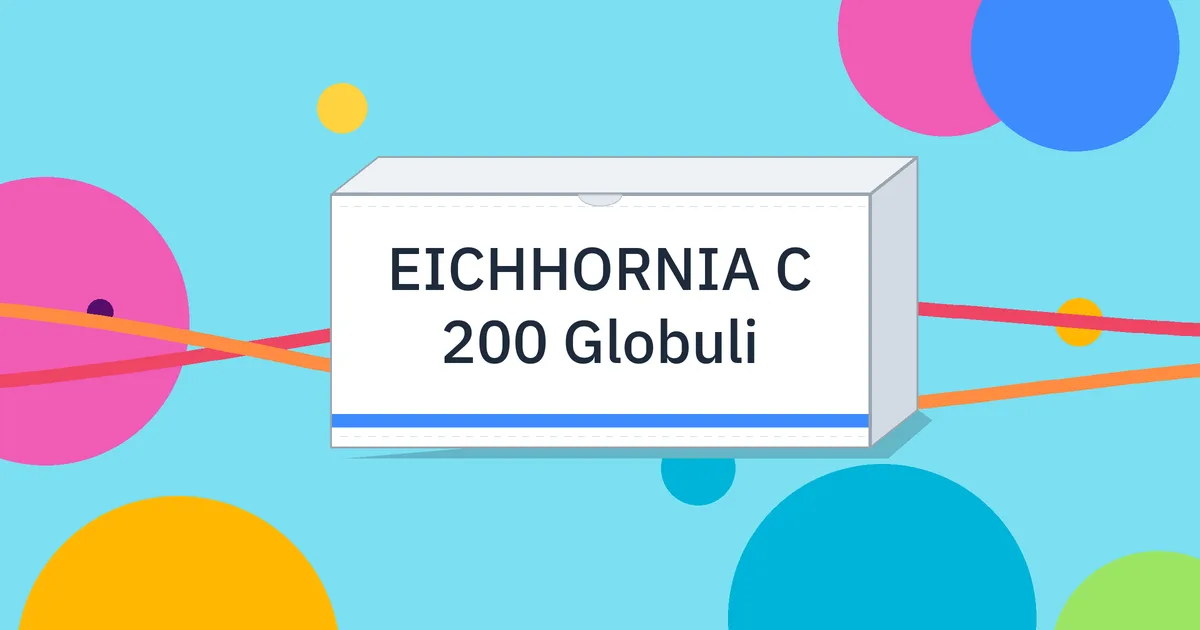 Symbolbild: Packung mit der Aufschrift EICHHORNIA C 200 Globuli (PZN 19718728) – Verfügbarkeit und Bezug in Apotheken in Frankfurt am Main