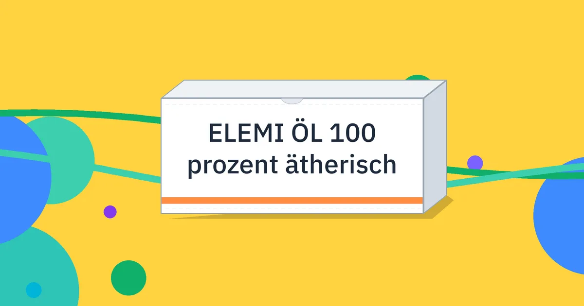 Symbolbild: Packung mit der Aufschrift ELEMI ÖL 100 prozent ätherisch (PZN 01991518) – Verfügbarkeit und Bezug in Apotheken in Frankfurt am Main