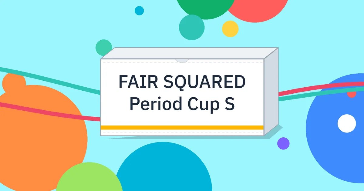 Symbolbild: Packung mit der Aufschrift FAIR SQUARED Period Cup S (PZN 16131394) – Verfügbarkeit und Bezug in Apotheken in Frankfurt am Main