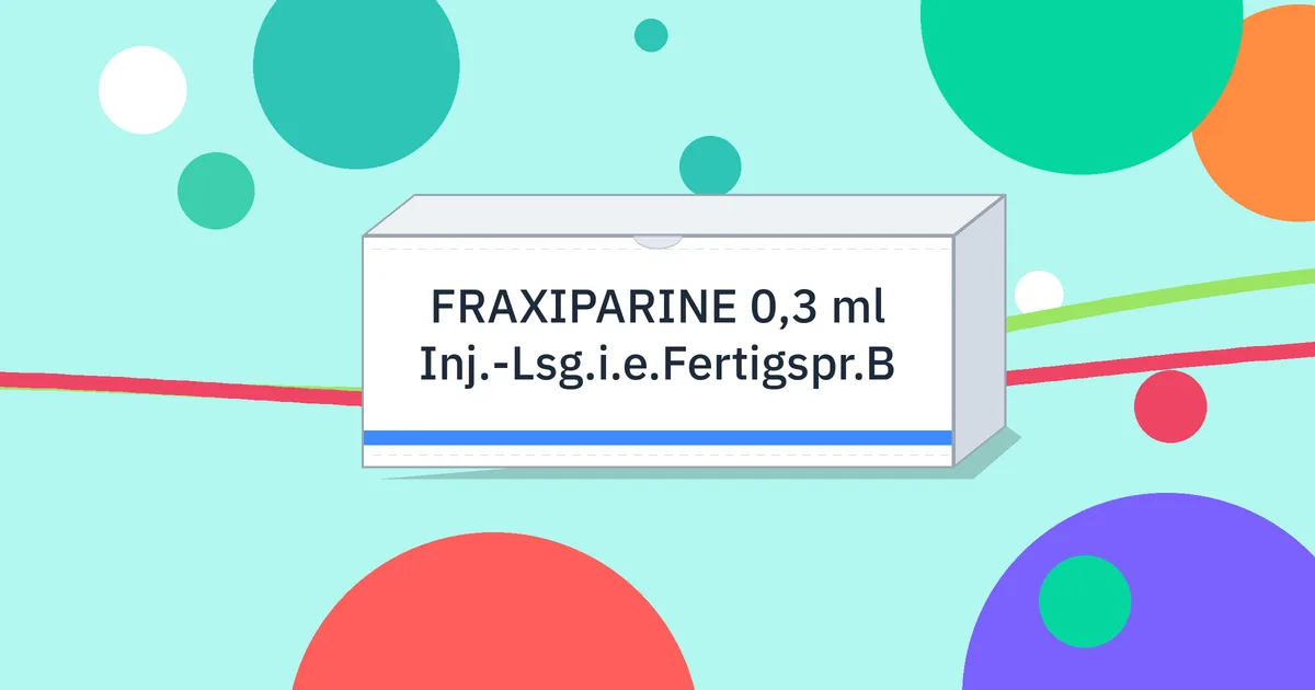 Symbolbild: Packung mit der Aufschrift FRAXIPARINE 0,3 ml Inj.-Lsg.i.e.Fertigspr.B (PZN 00893481) – Verfügbarkeit und Bezug in Apotheken in Frankfurt am Main