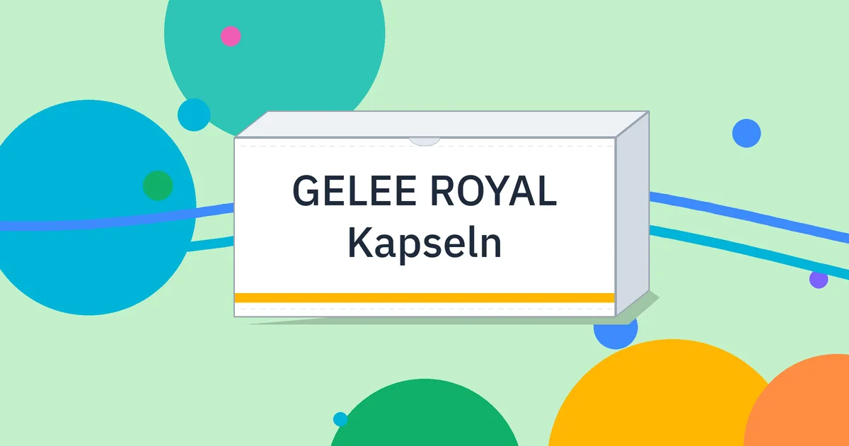 Symbolbild: Packung mit der Aufschrift GELEE ROYAL Kapseln (PZN 07749037) – Verfügbarkeit und Bezug in Apotheken in Frankfurt am Main