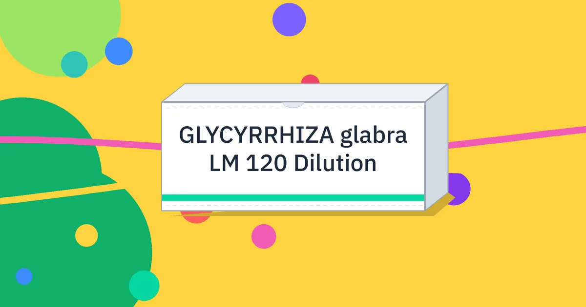 Symbolbild: Packung mit der Aufschrift GLYCYRRHIZA glabra LM 120 Dilution (PZN 12881158) – Verfügbarkeit und Bezug in Apotheken in Frankfurt am Main