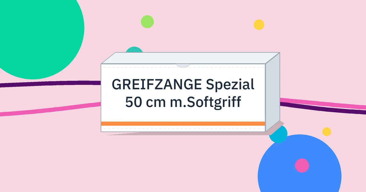 Symbolbild: Packung mit der Aufschrift GREIFZANGE Spezial 50 cm m.Softgriff (PZN 09301973) – Verfügbarkeit und Bezug in Apotheken in Frankfurt am Main