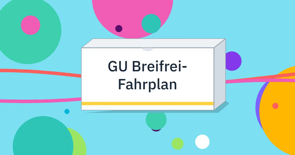 Symbolbild: Packung mit der Aufschrift GU Breifrei-Fahrplan (PZN 20117744) – Verfügbarkeit und Bezug in Apotheken in Frankfurt am Main