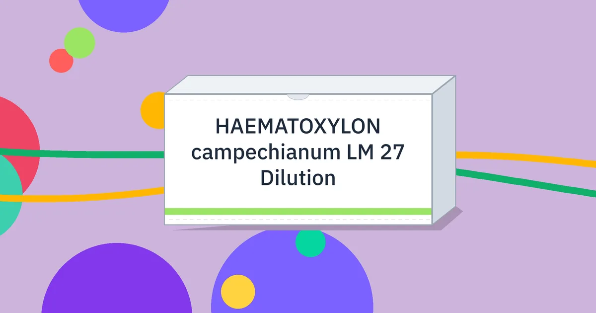 Symbolbild: Packung mit der Aufschrift HAEMATOXYLON campechianum LM 27 Dilution (PZN 13549495) – Verfügbarkeit und Bezug in Apotheken in Frankfurt am Main