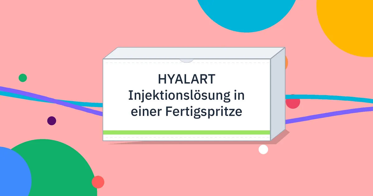 Symbolbild: Packung mit der Aufschrift HYALART Injektionslösung in einer Fertigspritze (PZN 09065774) – Verfügbarkeit und Bezug in Apotheken in Frankfurt am Main