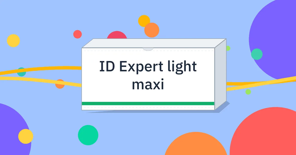 Symbolbild: Packung mit der Aufschrift ID Expert light maxi (PZN 09895783) – Verfügbarkeit und Bezug in Apotheken in Frankfurt am Main