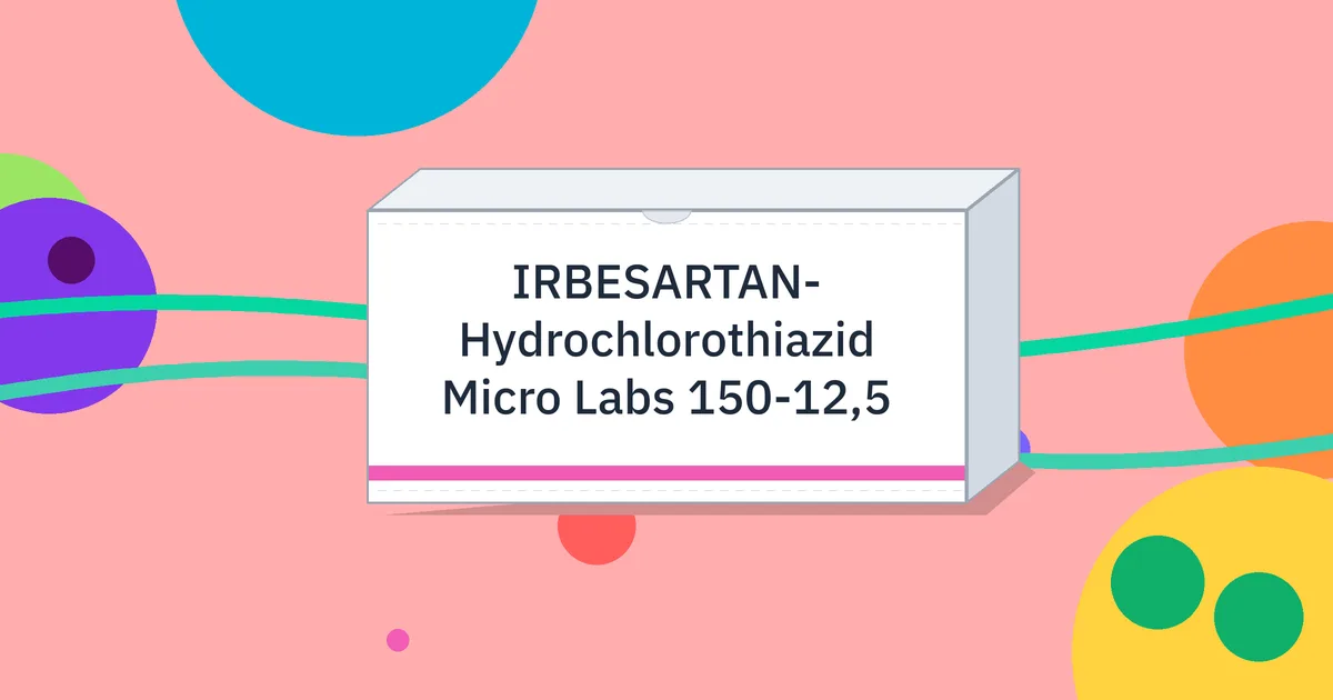 Symbolbild: Packung mit der Aufschrift IRBESARTAN-Hydrochlorothiazid Micro Labs 150-12,5 (PZN 12738774) – Verfügbarkeit und Bezug in Apotheken in Frankfurt am Main