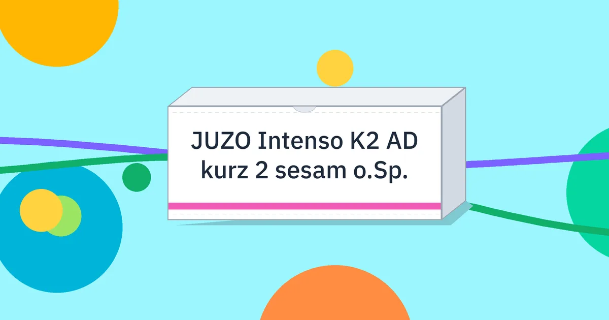 Symbolbild: Packung mit der Aufschrift JUZO Intenso K2 AD kurz 2 sesam o.Sp. (PZN 18618019) – Verfügbarkeit und Bezug in Apotheken in Frankfurt am Main