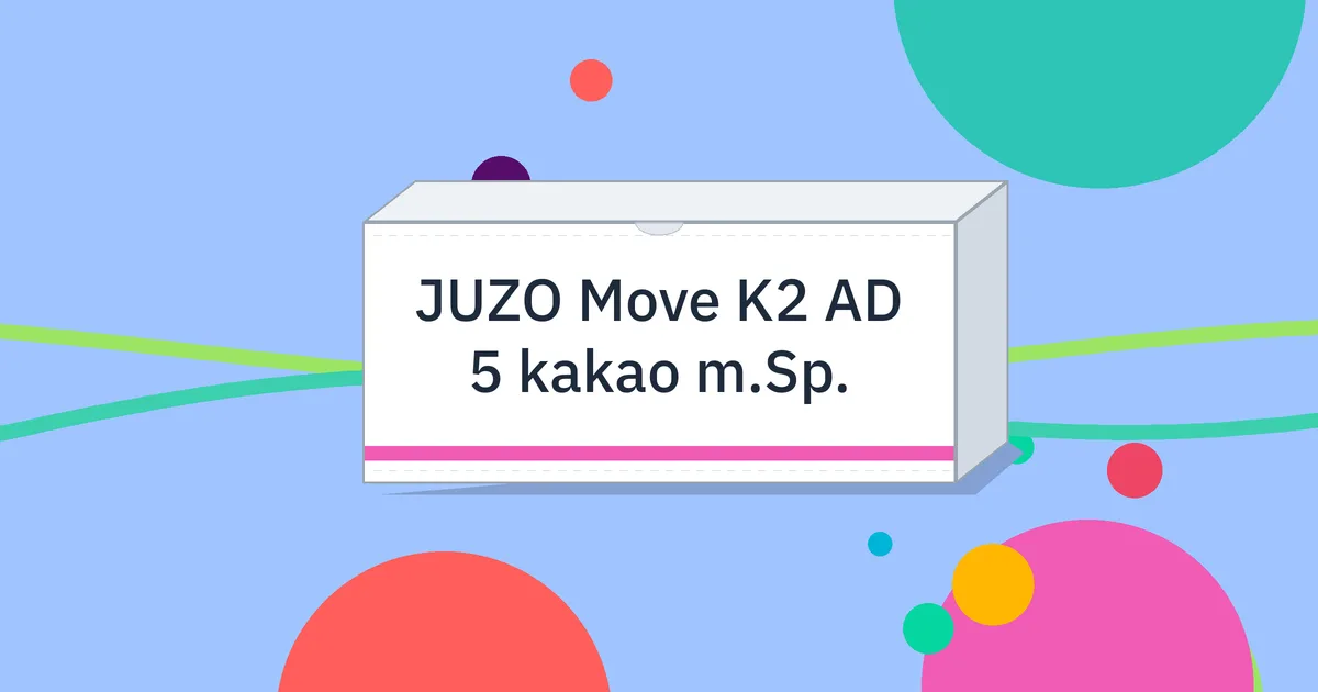 Symbolbild: Packung mit der Aufschrift JUZO Move K2 AD 5 kakao m.Sp. (PZN 18538993) – Verfügbarkeit und Bezug in Apotheken in Frankfurt am Main