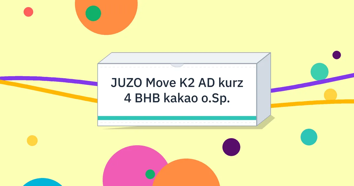 Symbolbild: Packung mit der Aufschrift JUZO Move K2 AD kurz 4 BHB kakao o.Sp. (PZN 18541452) – Verfügbarkeit und Bezug in Apotheken in Frankfurt am Main