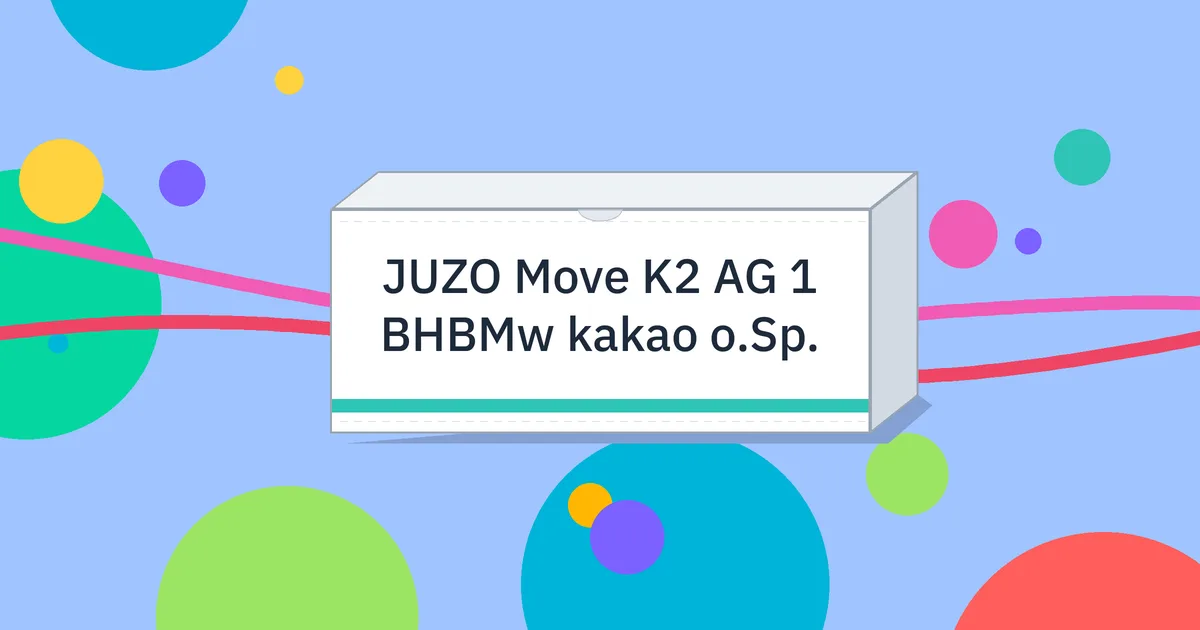Symbolbild: Packung mit der Aufschrift JUZO Move K2 AG 1 BHBMw kakao o.Sp. (PZN 18558530) – Verfügbarkeit und Bezug in Apotheken in Frankfurt am Main