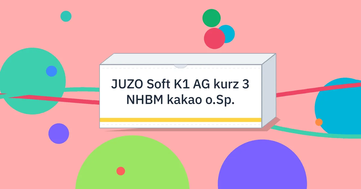 Symbolbild: Packung mit der Aufschrift JUZO Soft K1 AG kurz 3 NHBM kakao o.Sp. (PZN 14995245) – Verfügbarkeit und Bezug in Apotheken in Frankfurt am Main