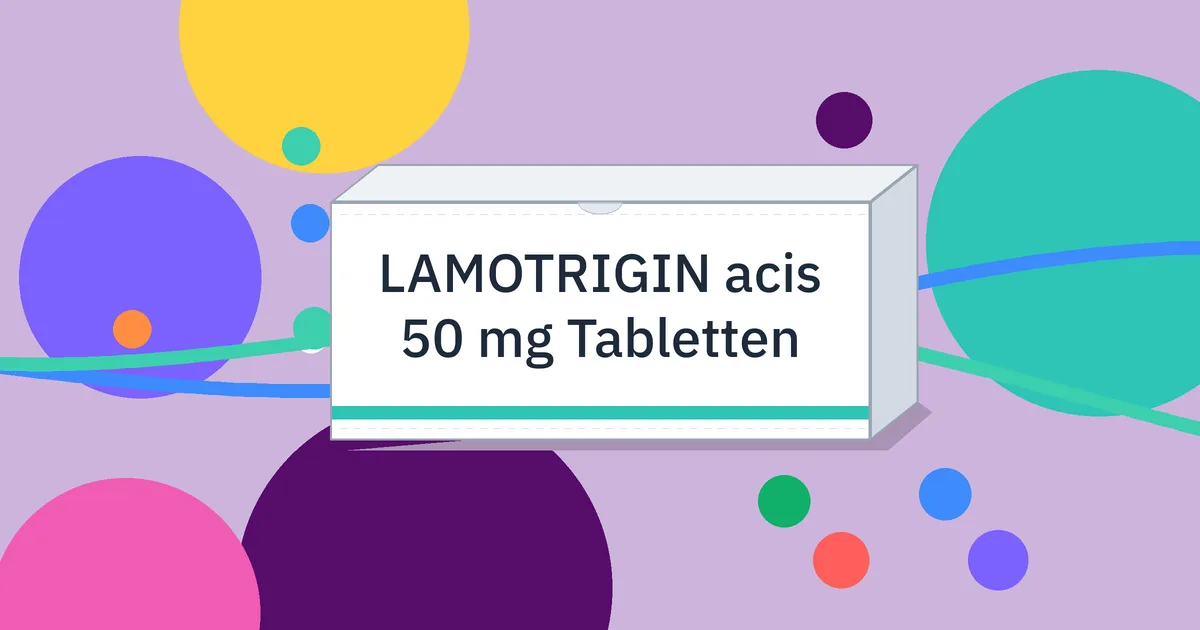 Symbolbild: Packung mit der Aufschrift LAMOTRIGIN acis 50 mg Tabletten (PZN 04051810) – Verfügbarkeit und Bezug in Apotheken in Frankfurt am Main