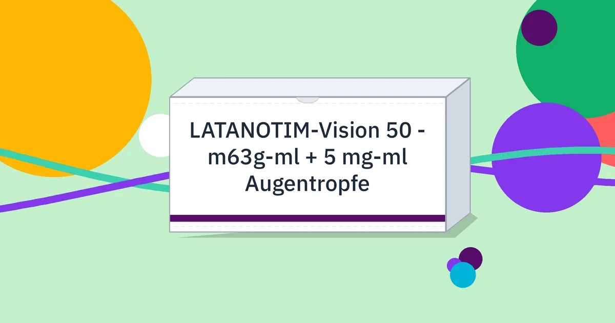 Symbolbild: Packung mit der Aufschrift LATANOTIM-Vision 50 -m63g-ml + 5 mg-ml Augentropfe (PZN 09263793) – Verfügbarkeit und Bezug in Apotheken in Frankfurt am Main