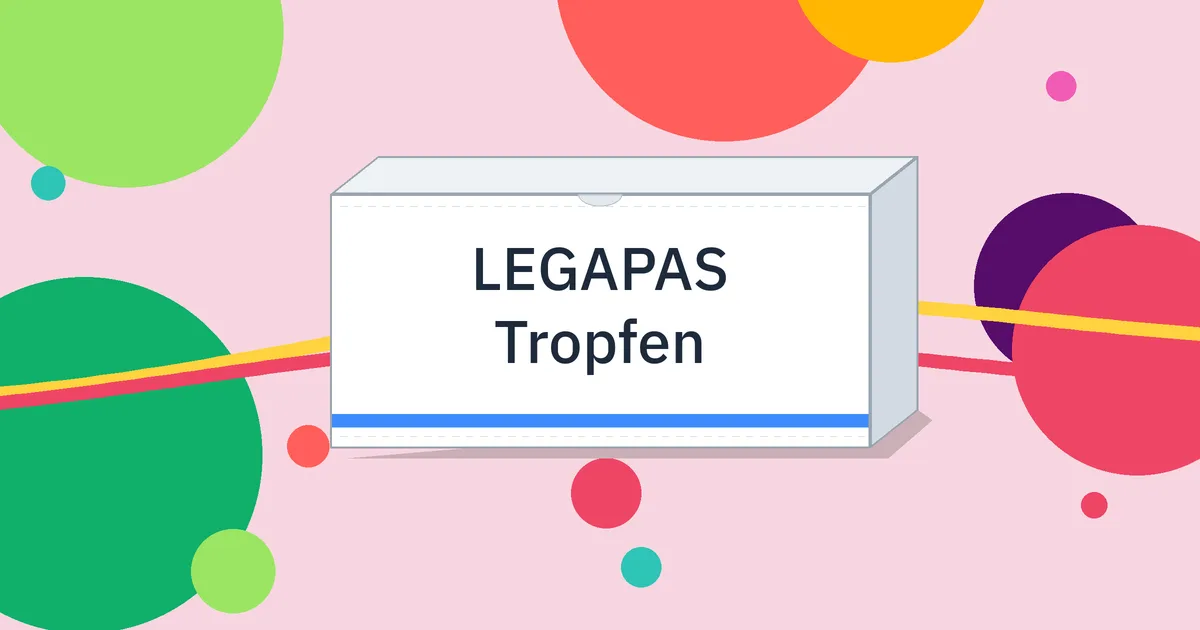Symbolbild: Packung mit der Aufschrift LEGAPAS Tropfen (PZN 01516674) – Verfügbarkeit und Bezug in Apotheken in Frankfurt am Main