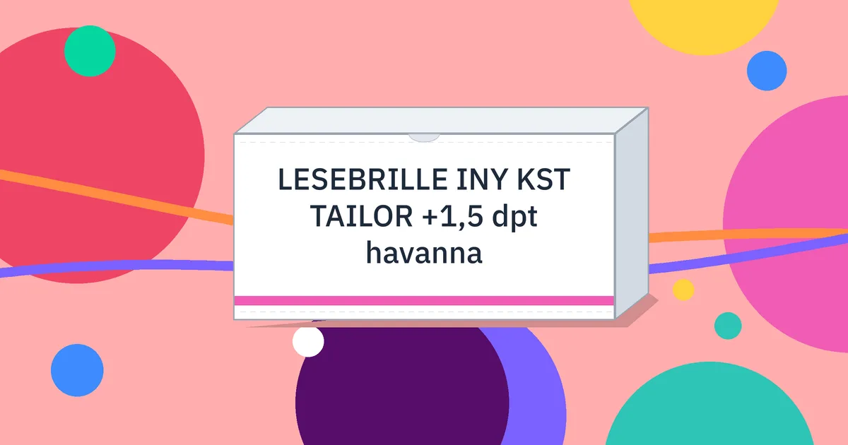 Symbolbild: Packung mit der Aufschrift LESEBRILLE INY KST TAILOR +1,5 dpt havanna (PZN 19928408) – Verfügbarkeit und Bezug in Apotheken in Frankfurt am Main