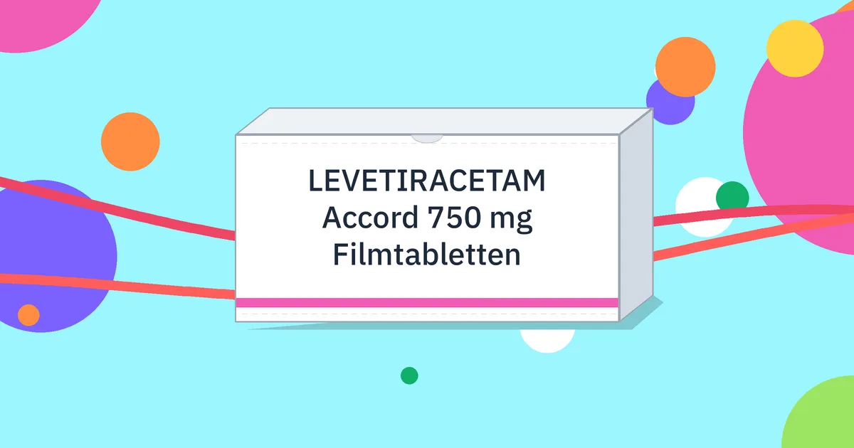 Symbolbild: Packung mit der Aufschrift LEVETIRACETAM Accord 750 mg Filmtabletten (PZN 11178818) – Verfügbarkeit und Bezug in Apotheken in Frankfurt am Main
