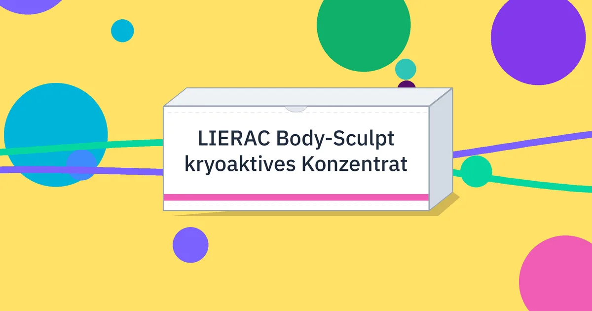 Symbolbild: Packung mit der Aufschrift LIERAC Body-Sculpt kryoaktives Konzentrat (PZN 19180602) – Verfügbarkeit und Bezug in Apotheken in Frankfurt am Main