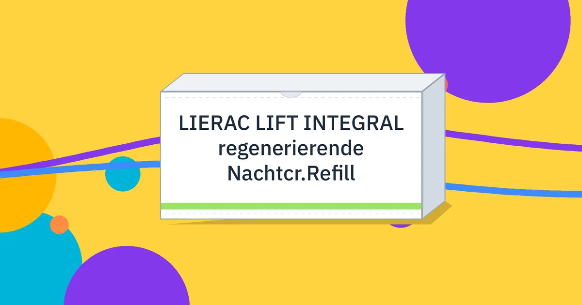 Symbolbild: Packung mit der Aufschrift LIERAC LIFT INTEGRAL regenerierende Nachtcr.Refill (PZN 20771099) – Verfügbarkeit und Bezug in Apotheken in Frankfurt am Main