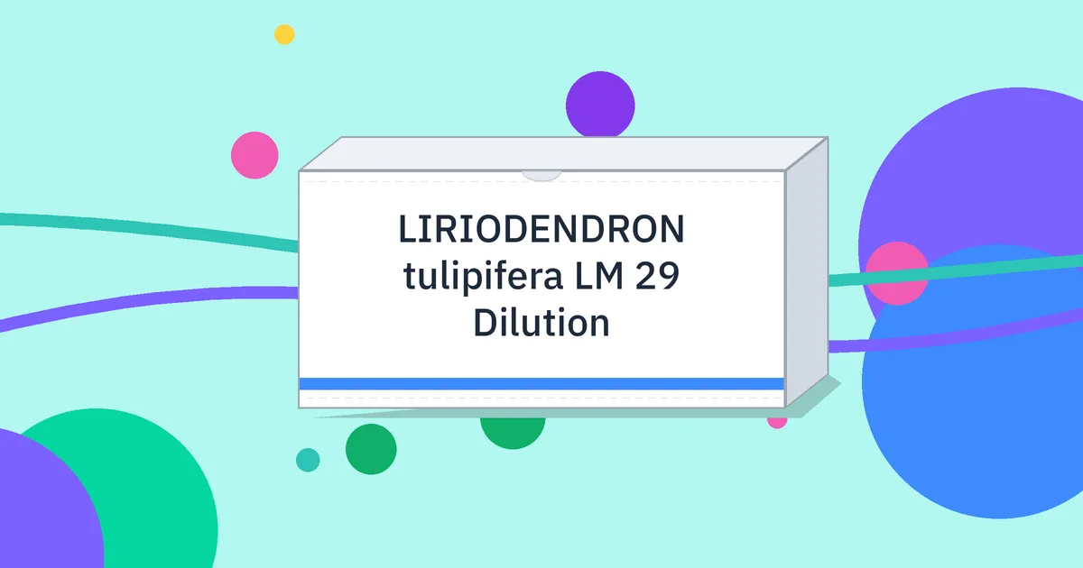 Symbolbild: Packung mit der Aufschrift LIRIODENDRON tulipifera LM 29 Dilution (PZN 13531259) – Verfügbarkeit und Bezug in Apotheken in Frankfurt am Main