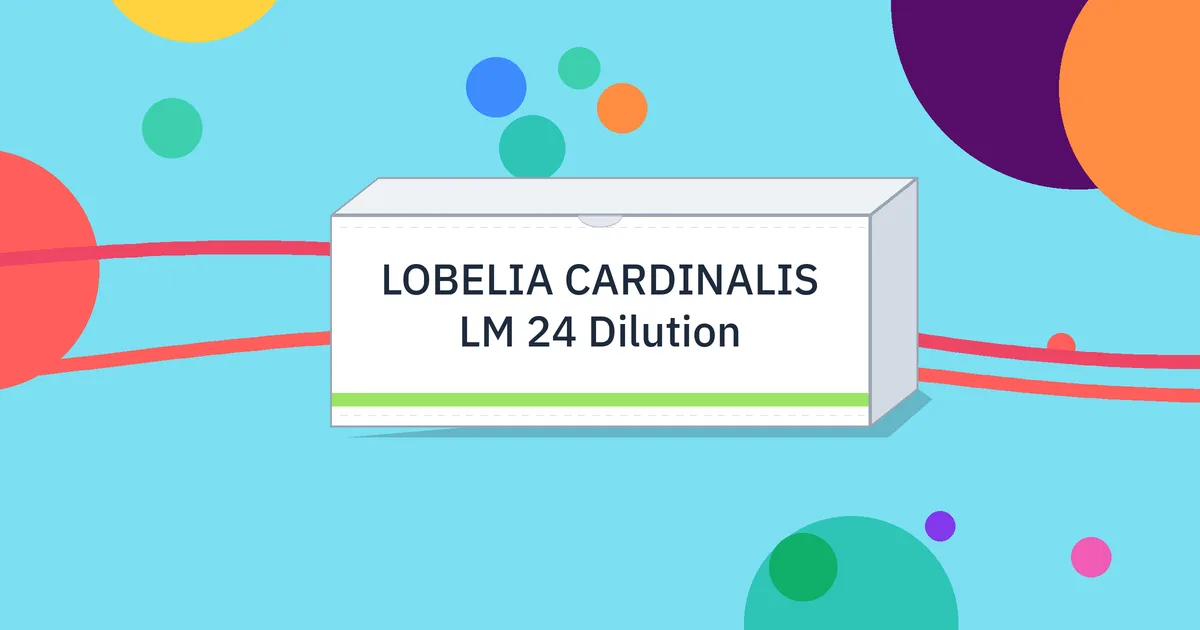 Symbolbild: Packung mit der Aufschrift LOBELIA CARDINALIS LM 24 Dilution (PZN 13533040) – Verfügbarkeit und Bezug in Apotheken in Frankfurt am Main
