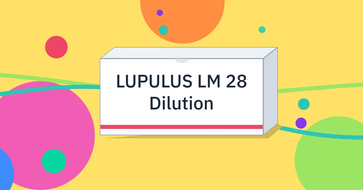 Symbolbild: Packung mit der Aufschrift LUPULUS LM 28 Dilution (PZN 12934541) – Verfügbarkeit und Bezug in Apotheken in Frankfurt am Main