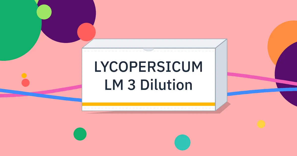Symbolbild: Packung mit der Aufschrift LYCOPERSICUM LM 3 Dilution (PZN 13537440) – Verfügbarkeit und Bezug in Apotheken in Frankfurt am Main
