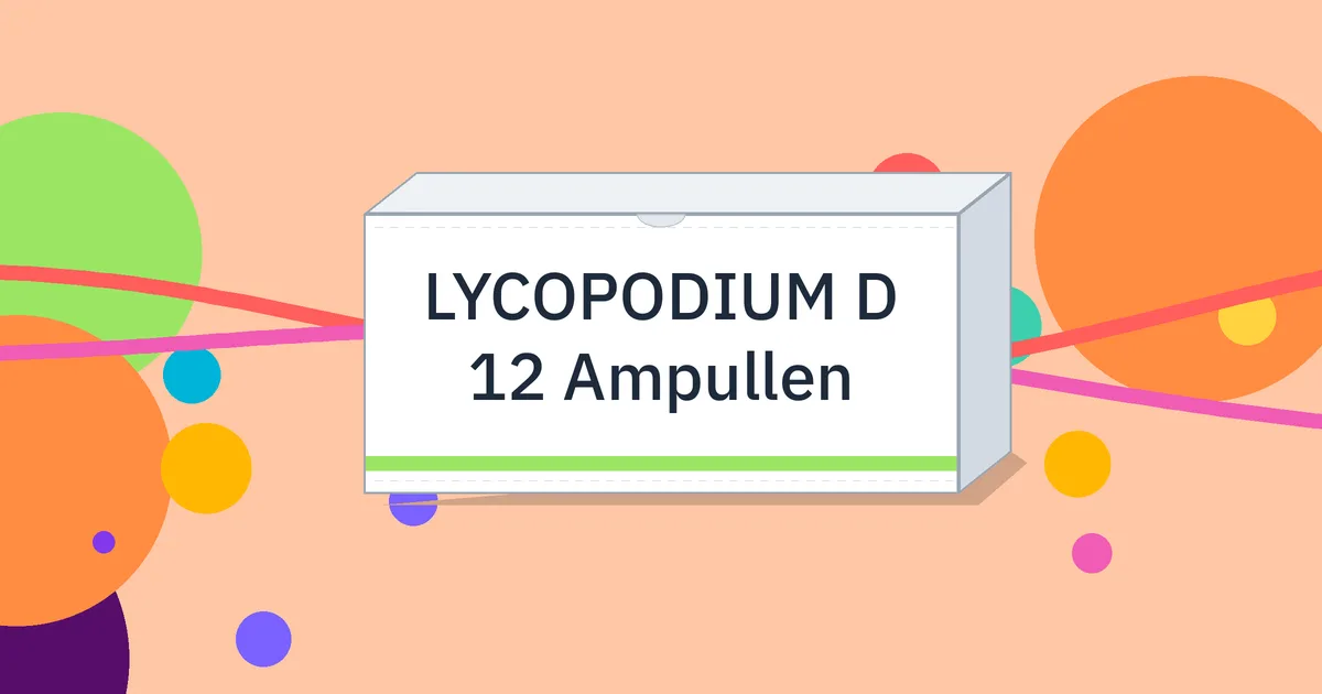 Symbolbild: Packung mit der Aufschrift LYCOPODIUM D 12 Ampullen (PZN 11707079) – Verfügbarkeit und Bezug in Apotheken in Frankfurt am Main