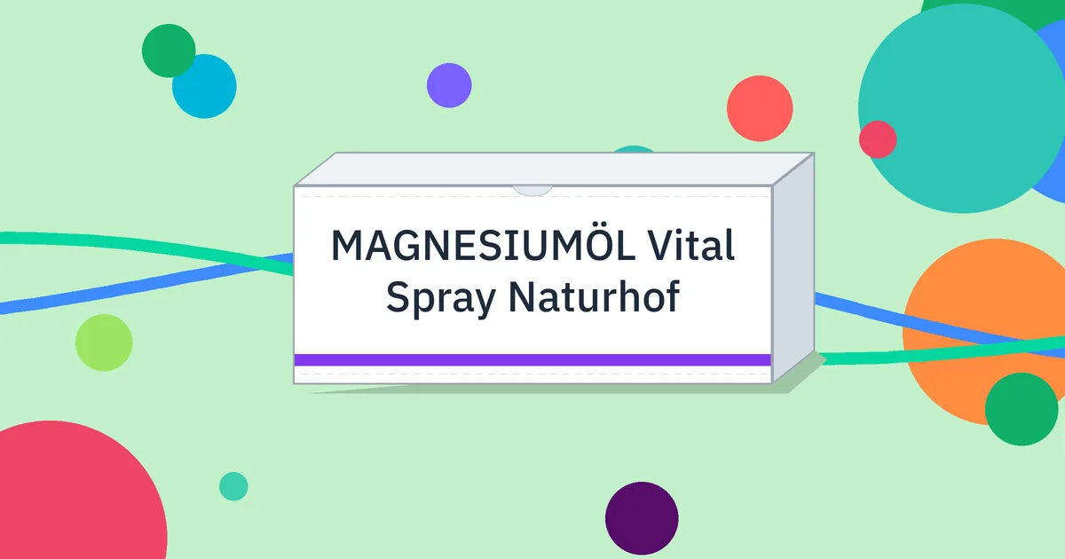 Symbolbild: Packung mit der Aufschrift MAGNESIUMÖL Vital Spray Naturhof (PZN 20326991) – Verfügbarkeit und Bezug in Apotheken in Frankfurt am Main