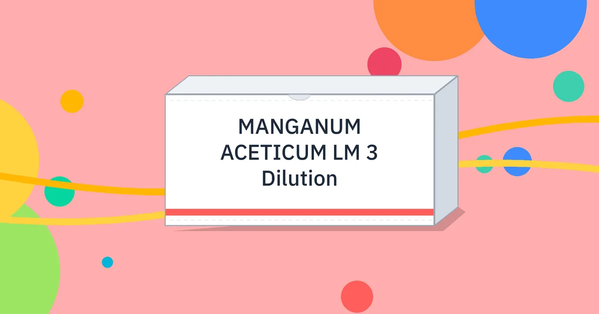 Symbolbild: Packung mit der Aufschrift MANGANUM ACETICUM LM 3 Dilution (PZN 12942256) – Verfügbarkeit und Bezug in Apotheken in Frankfurt am Main