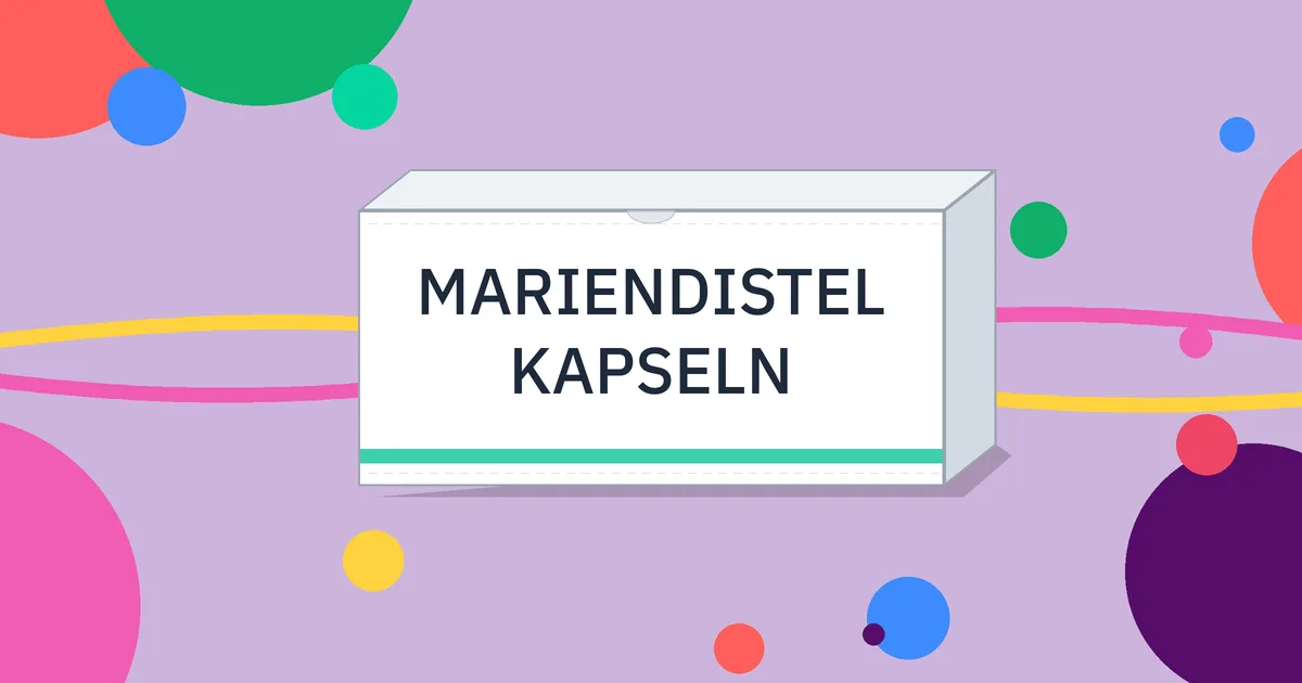 Symbolbild: Packung mit der Aufschrift MARIENDISTEL KAPSELN (PZN 19765076) – Verfügbarkeit und Bezug in Apotheken in Frankfurt am Main