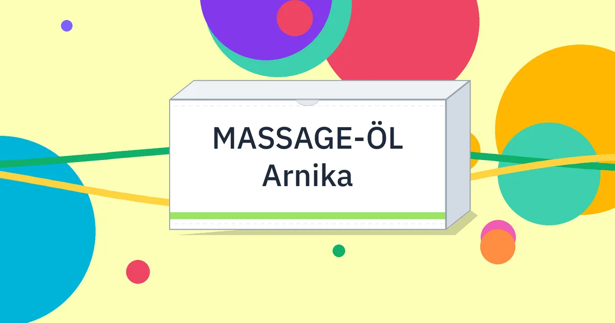 Symbolbild: Packung mit der Aufschrift MASSAGE-ÖL Arnika (PZN 19304116) – Verfügbarkeit und Bezug in Apotheken in Frankfurt am Main