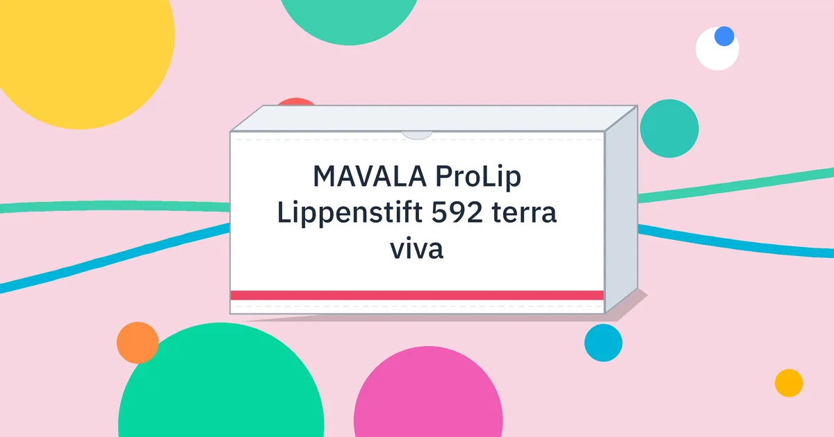 Symbolbild: Packung mit der Aufschrift MAVALA ProLip Lippenstift 592 terra viva (PZN 15417668) – Verfügbarkeit und Bezug in Apotheken in Frankfurt am Main