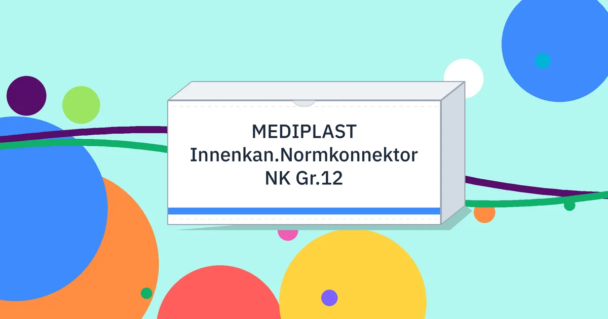 Symbolbild: Packung mit der Aufschrift MEDIPLAST Innenkan.Normkonnektor NK Gr.12 (PZN 04528057) – Verfügbarkeit und Bezug in Apotheken in Frankfurt am Main