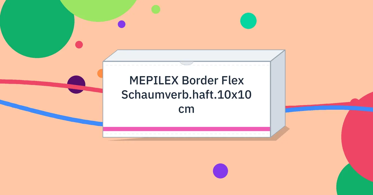 Symbolbild: Packung mit der Aufschrift MEPILEX Border Flex Schaumverb.haft.10x10 cm (PZN 16391273) – Verfügbarkeit und Bezug in Apotheken in Frankfurt am Main