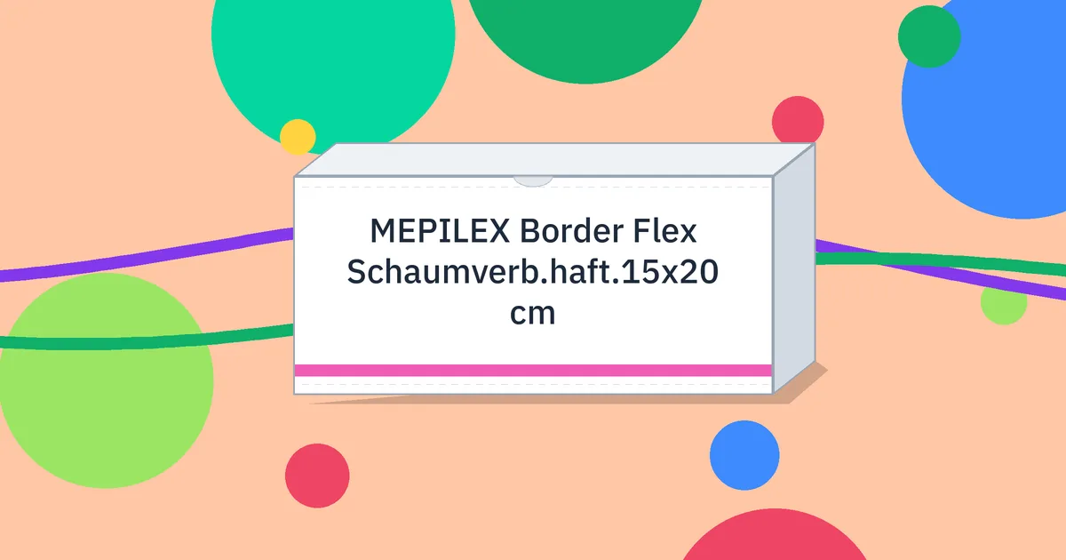 Symbolbild: Packung mit der Aufschrift MEPILEX Border Flex Schaumverb.haft.15x20 cm (PZN 18664580) – Verfügbarkeit und Bezug in Apotheken in Frankfurt am Main