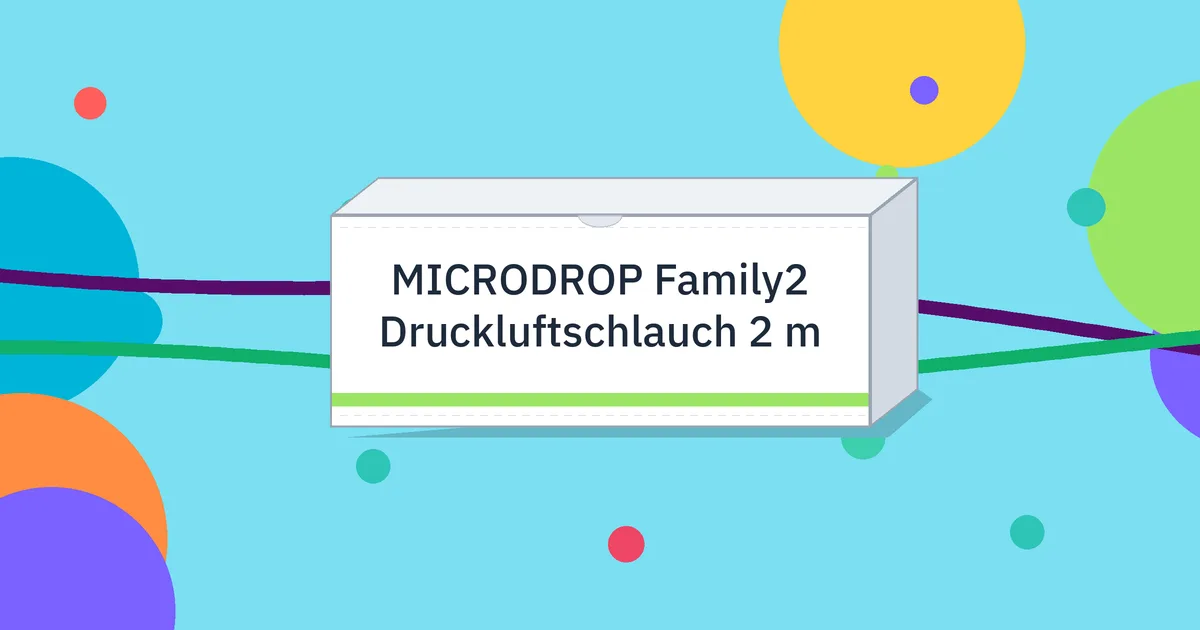 Symbolbild: Packung mit der Aufschrift MICRODROP Family2 Druckluftschlauch 2 m (PZN 09937470) – Verfügbarkeit und Bezug in Apotheken in Frankfurt am Main