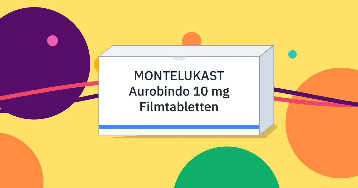 Symbolbild: Packung mit der Aufschrift MONTELUKAST Aurobindo 10 mg Filmtabletten (PZN 00062780) – Verfügbarkeit und Bezug in Apotheken in Frankfurt am Main