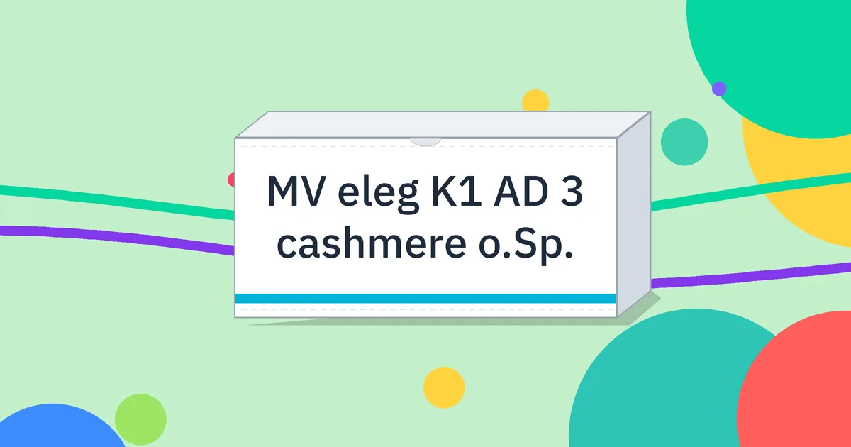 Symbolbild: Packung mit der Aufschrift MV eleg K1 AD 3 cashmere o.Sp. (PZN 14651480) – Verfügbarkeit und Bezug in Apotheken in Frankfurt am Main