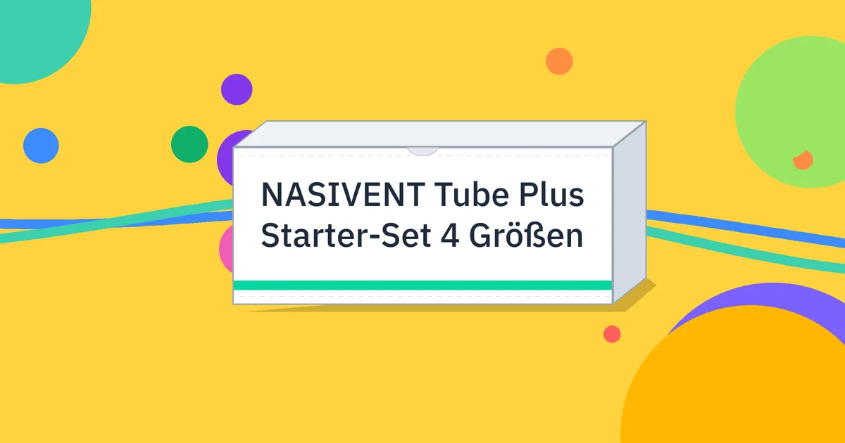 Symbolbild: Packung mit der Aufschrift NASIVENT Tube Plus Starter-Set 4 Größen (PZN 07230157) – Verfügbarkeit und Bezug in Apotheken in Frankfurt am Main