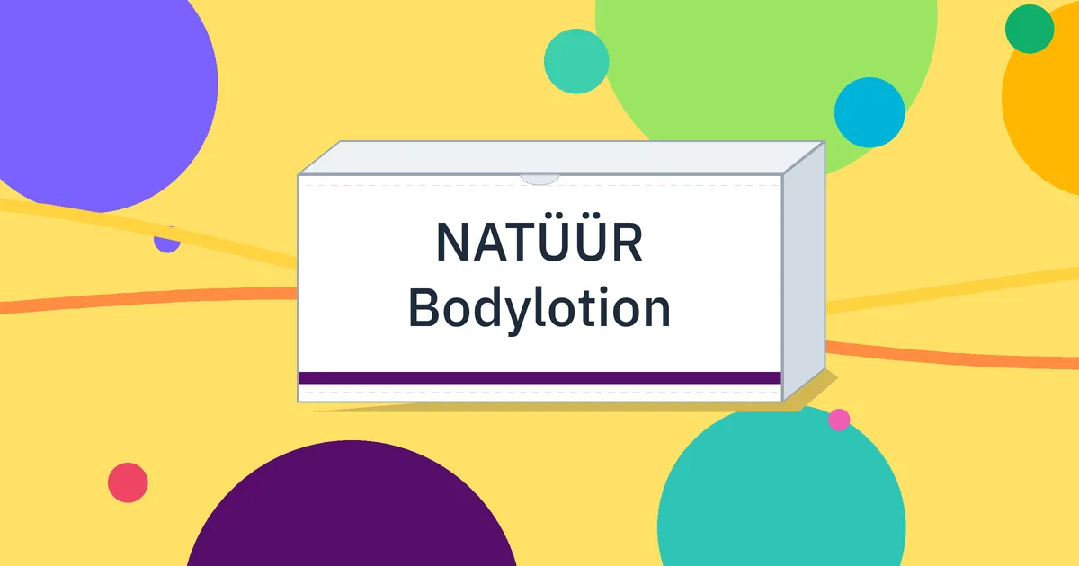 Symbolbild: Packung mit der Aufschrift NATÜÜR Bodylotion (PZN 19359904) – Verfügbarkeit und Bezug in Apotheken in Frankfurt am Main