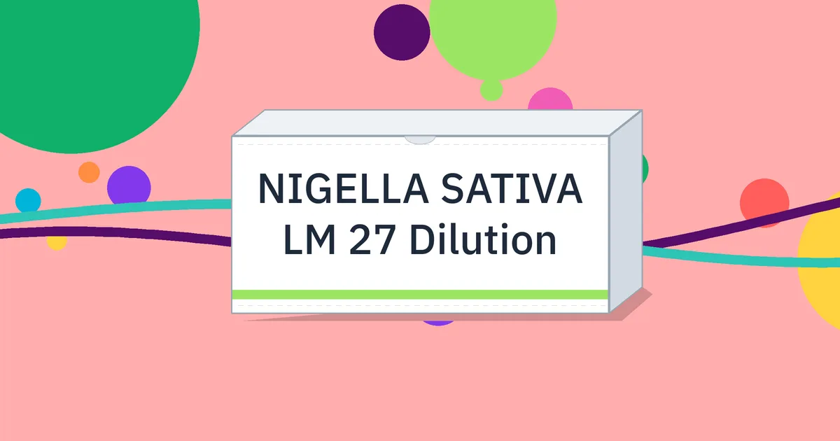 Symbolbild: Packung mit der Aufschrift NIGELLA SATIVA LM 27 Dilution (PZN 13618813) – Verfügbarkeit und Bezug in Apotheken in Frankfurt am Main