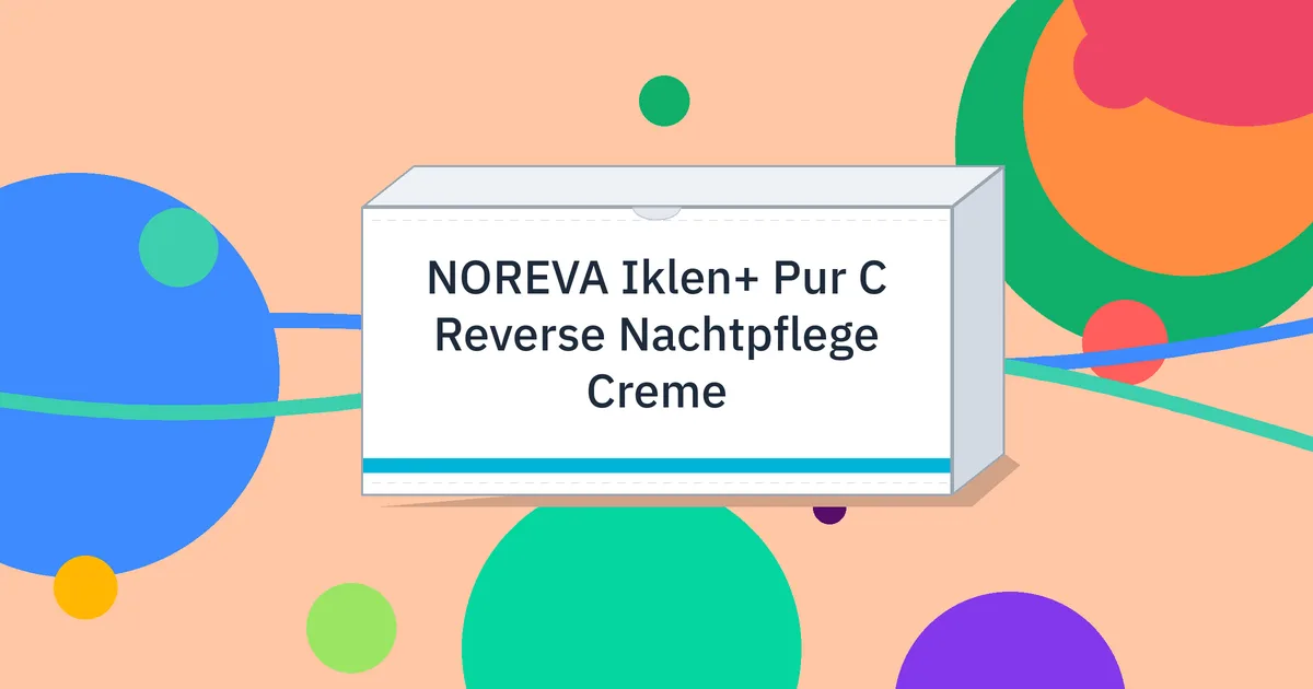 Symbolbild: Packung mit der Aufschrift NOREVA Iklen+ Pur C Reverse Nachtpflege Creme (PZN 16913926) – Verfügbarkeit und Bezug in Apotheken in Frankfurt am Main
