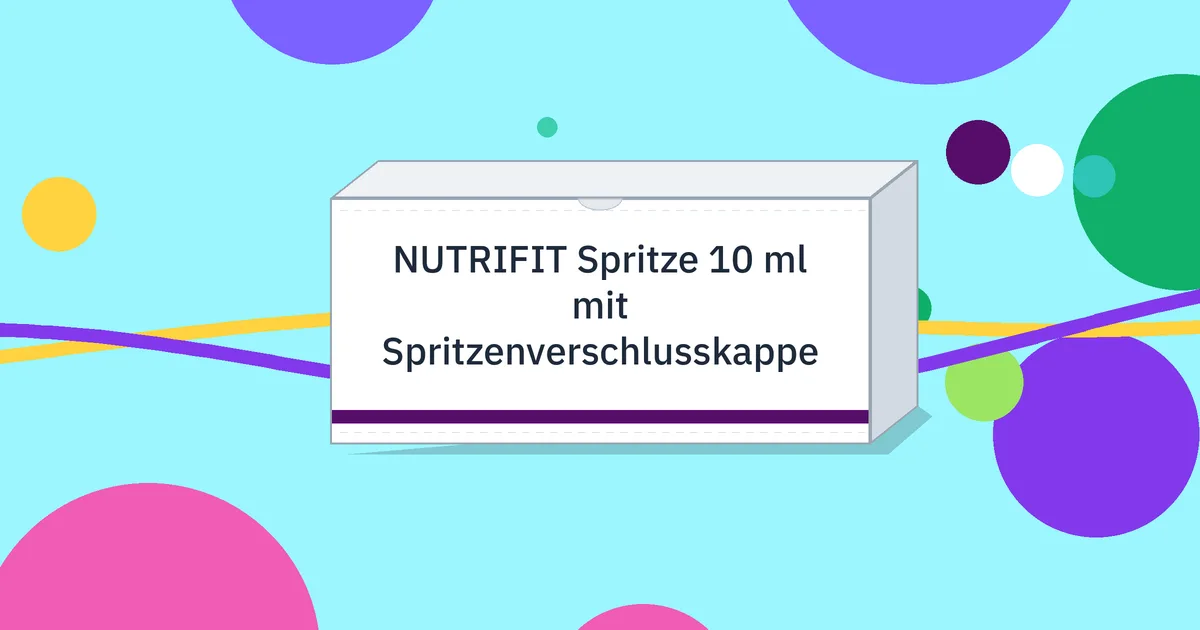 Symbolbild: Packung mit der Aufschrift NUTRIFIT Spritze 10 ml mit Spritzenverschlusskappe (PZN 17273067) – Verfügbarkeit und Bezug in Apotheken in Frankfurt am Main