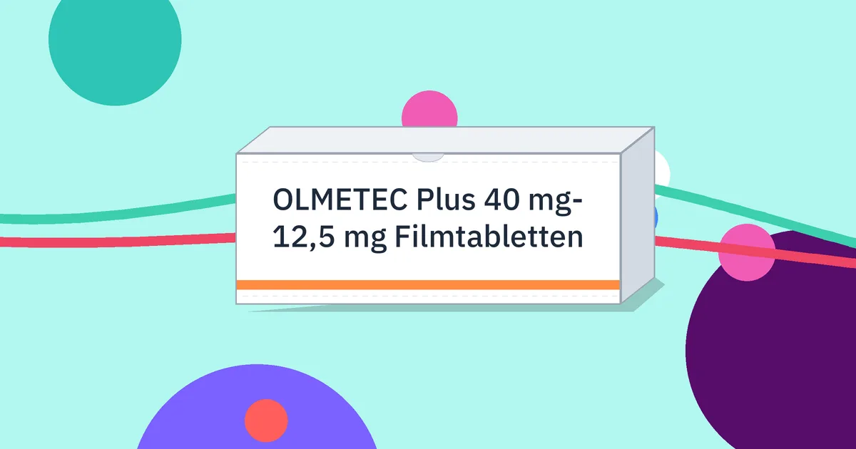 Symbolbild: Packung mit der Aufschrift OLMETEC Plus 40 mg-12,5 mg Filmtabletten (PZN 07789048) – Verfügbarkeit und Bezug in Apotheken in Frankfurt am Main