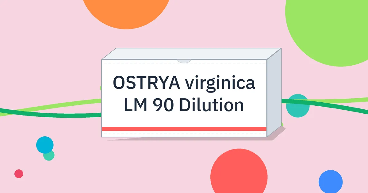 Symbolbild: Packung mit der Aufschrift OSTRYA virginica LM 90 Dilution (PZN 13628763) – Verfügbarkeit und Bezug in Apotheken in Frankfurt am Main