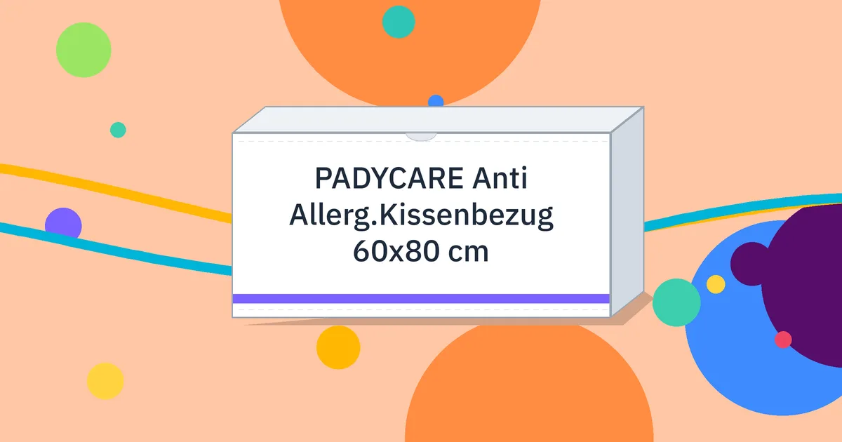 Symbolbild: Packung mit der Aufschrift PADYCARE Anti Allerg.Kissenbezug 60x80 cm (PZN 03511741) – Verfügbarkeit und Bezug in Apotheken in Frankfurt am Main