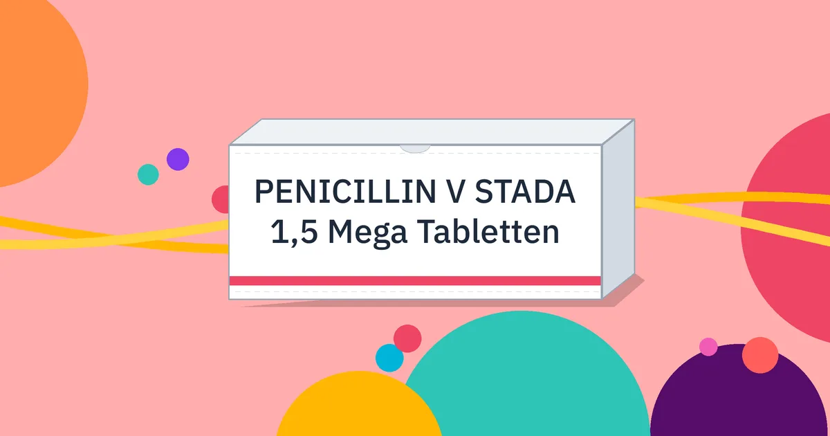 Symbolbild: Packung mit der Aufschrift PENICILLIN V STADA 1,5 Mega Tabletten (PZN 00009952) – Verfügbarkeit und Bezug in Apotheken in Frankfurt am Main