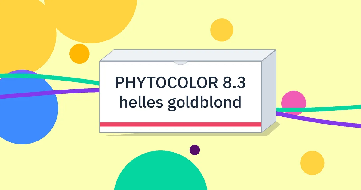 Symbolbild: Packung mit der Aufschrift PHYTOCOLOR 8.3 helles goldblond (PZN 18428112) – Verfügbarkeit und Bezug in Apotheken in Frankfurt am Main